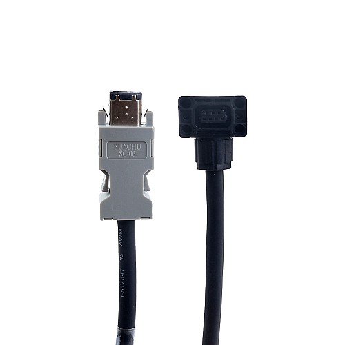 10m(393.7")Motor and Encoder Cable with Connectors Kit for A6 Series 17 ...