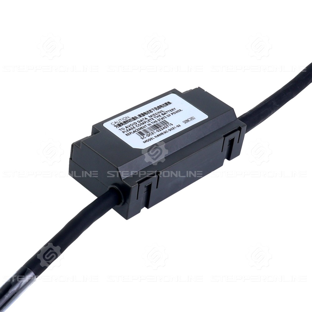 3m(118.11") Encoder Cable with Battery Box for A6 Series 17-bit Servo ...