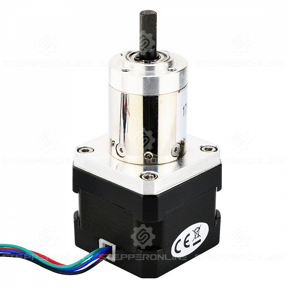 17HS13-0404S-CG27 | Nema 17 Stepper Bipolar L=34mm w/ Gear Ratio 27:1 ...