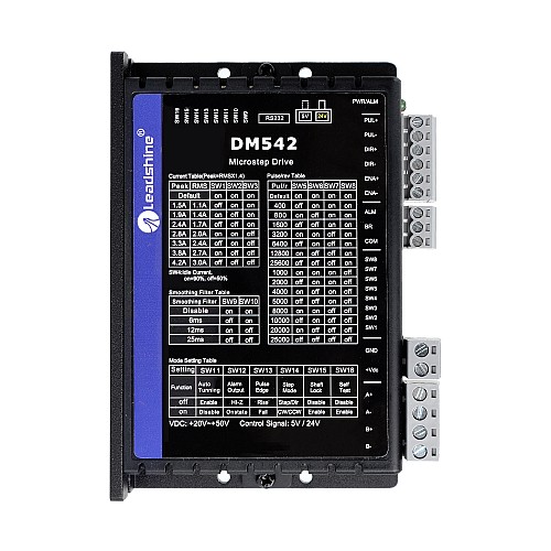 DM542 | Leadshine Digital Stepper Driver 0.5-4.2A 20-50VDC for Nema 17 ...