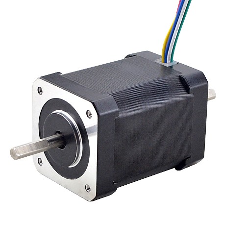 17HS24-1206D | Dual Shaft Nema 17 Bipolar 1.8deg 65Ncm(92oz.in) 1.2A ...